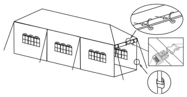 Quictent 10’x 30’ Party Tent Assembly Instructions: Full Guide